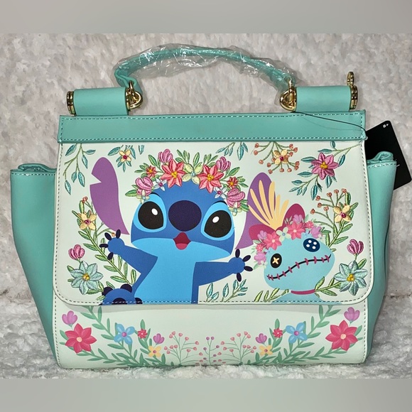 Loungefly | Bags | Loungefly Disney Lilo Stitch Floral Stitch Scrump ...